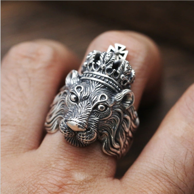 Crowned Lion king Ring – PSR Galleria